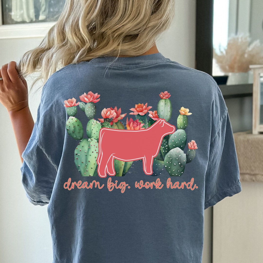 Cactus Heifer Shirt Spring Stock Show Tee Cute Show Cattle Tshirt ...