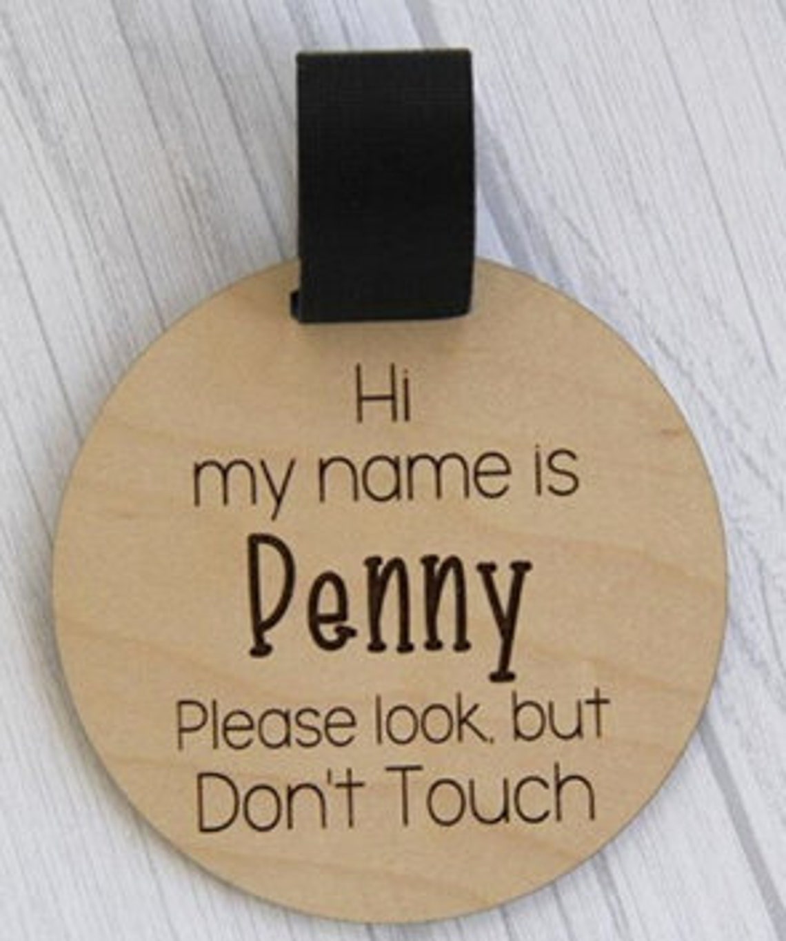 Car Seat Tag Wooden Tags Stop Do Not Touch Car Seat Sign Custom Wooden ...