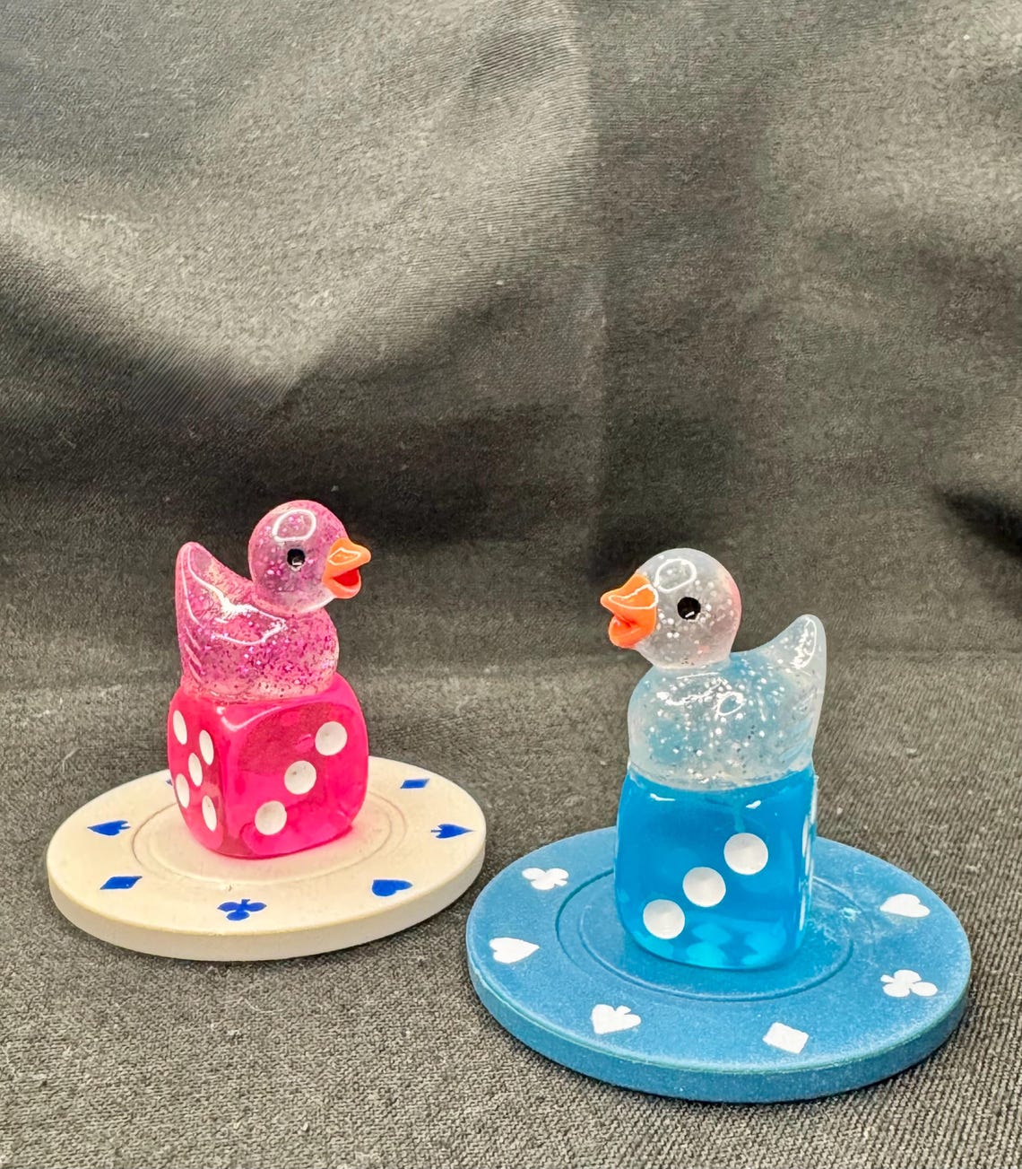 5 Handmade Mini Duck Dice Poker Chip Set: Cruise Ducks, Jeep Ducks ...