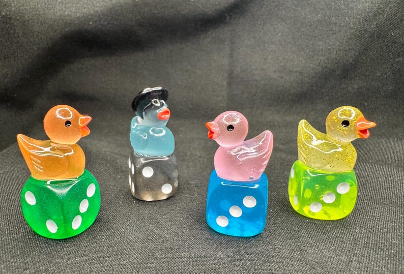 10 Mini Duck Dice Set: Cruise Hiding Ducks, Jeep Ducks, Party Favors ...