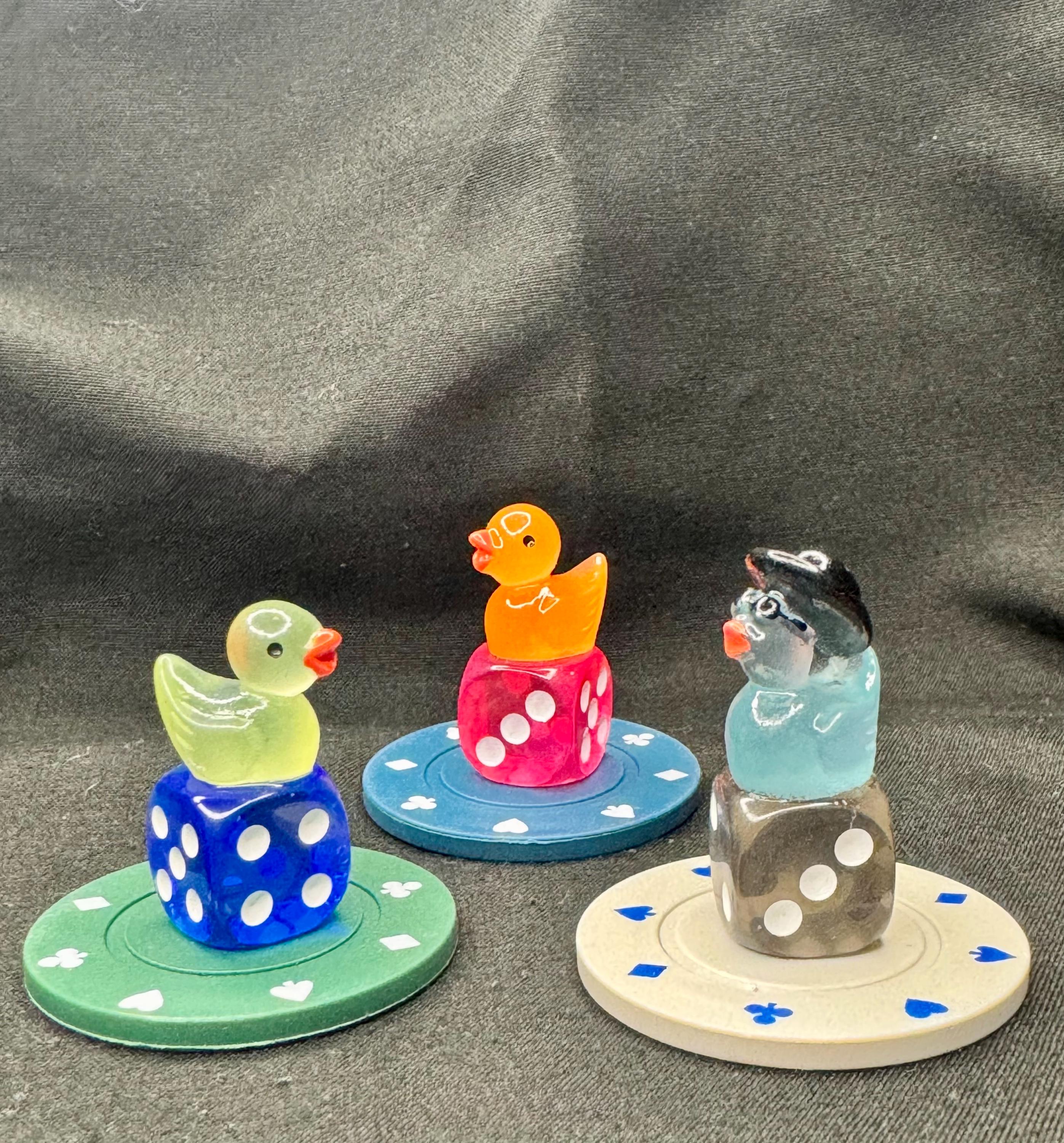 5 Handmade Mini Duck Dice Poker Chip Set: Cruise Ducks, Jeep Ducks ...