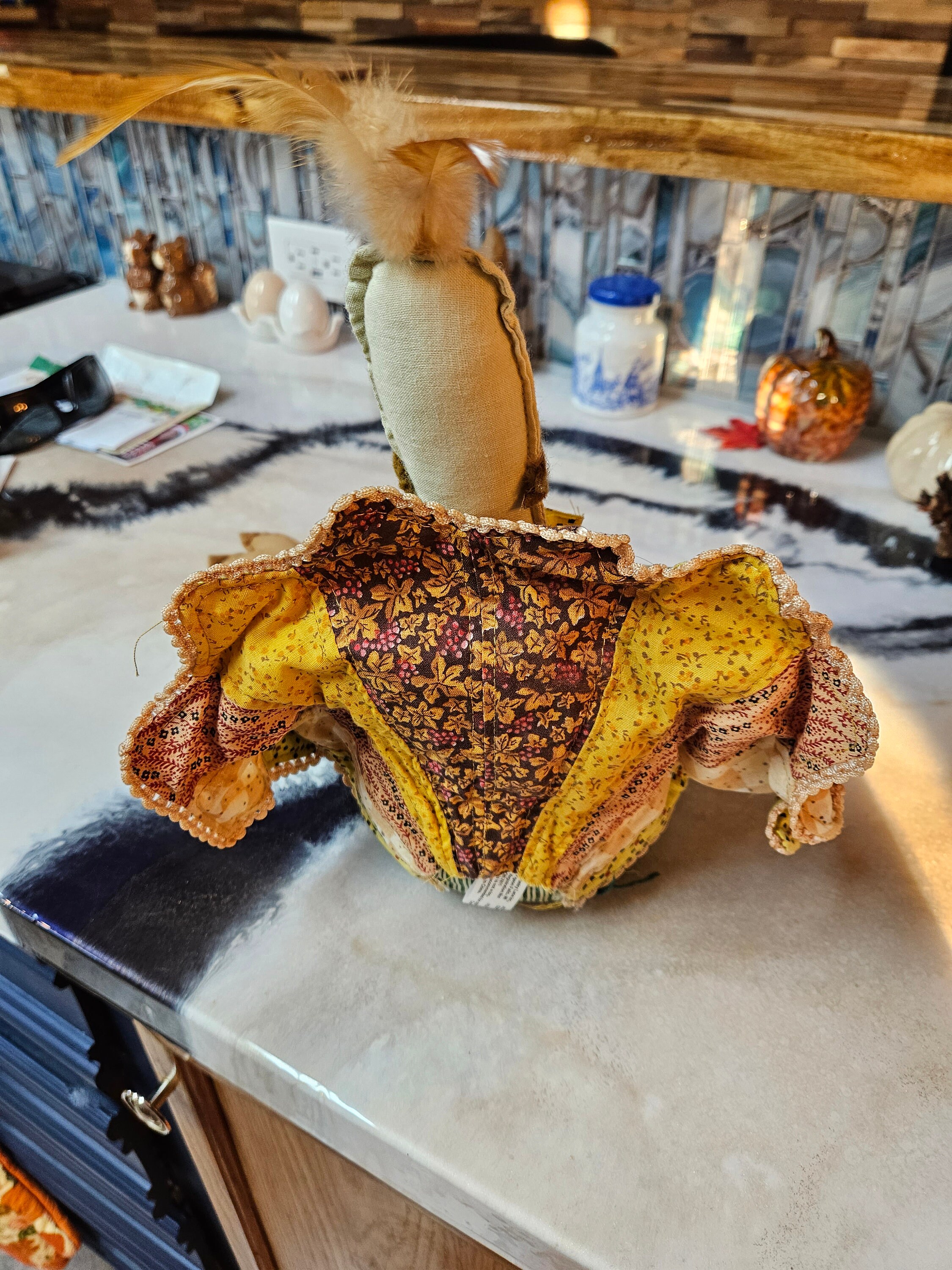 Harvest, Fall, Country Themed Long Leg Plush Farm Bird Sitters. Set of ...