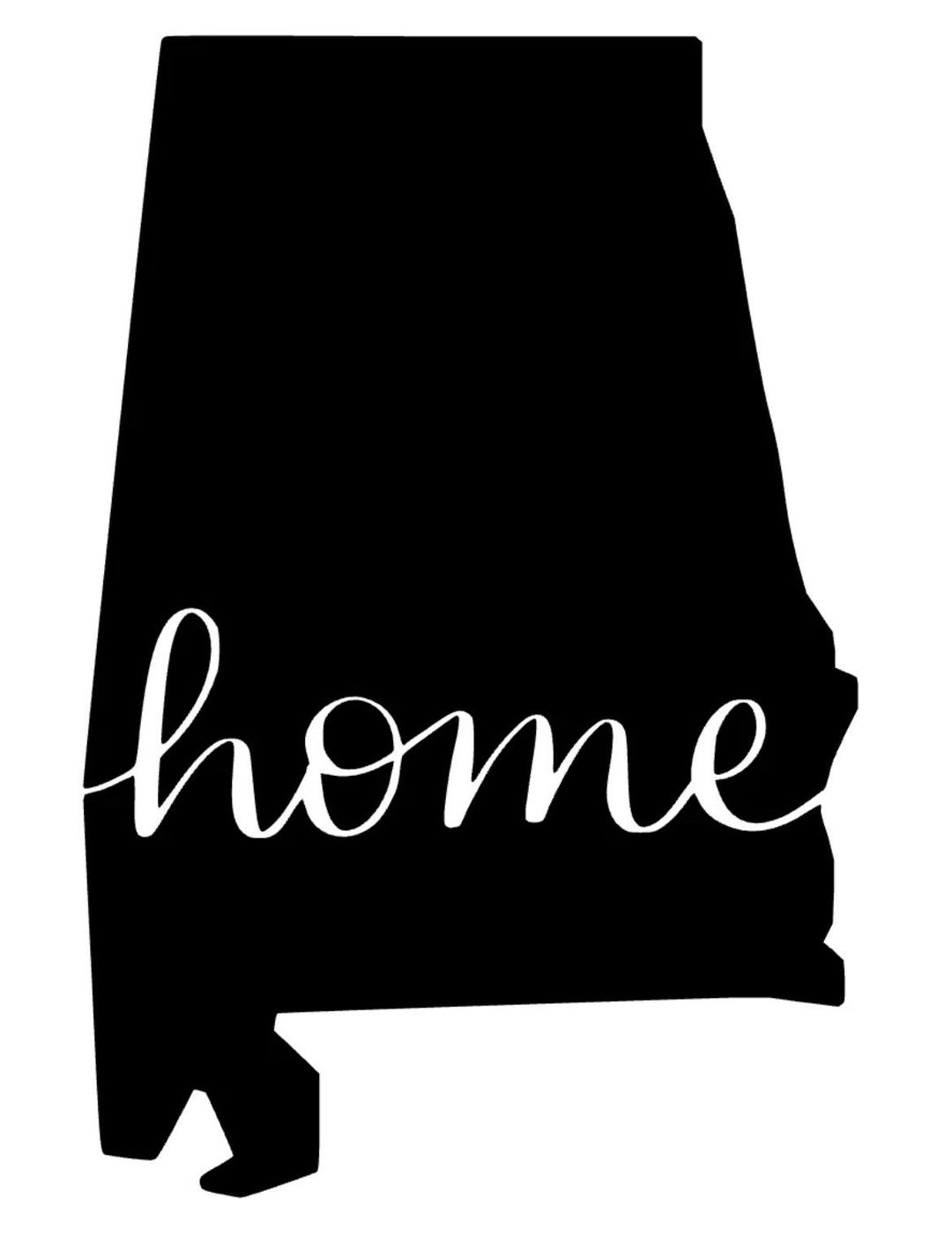 Alabama State HOME 5”x7.5" Auto Decal Sticker - Etsy