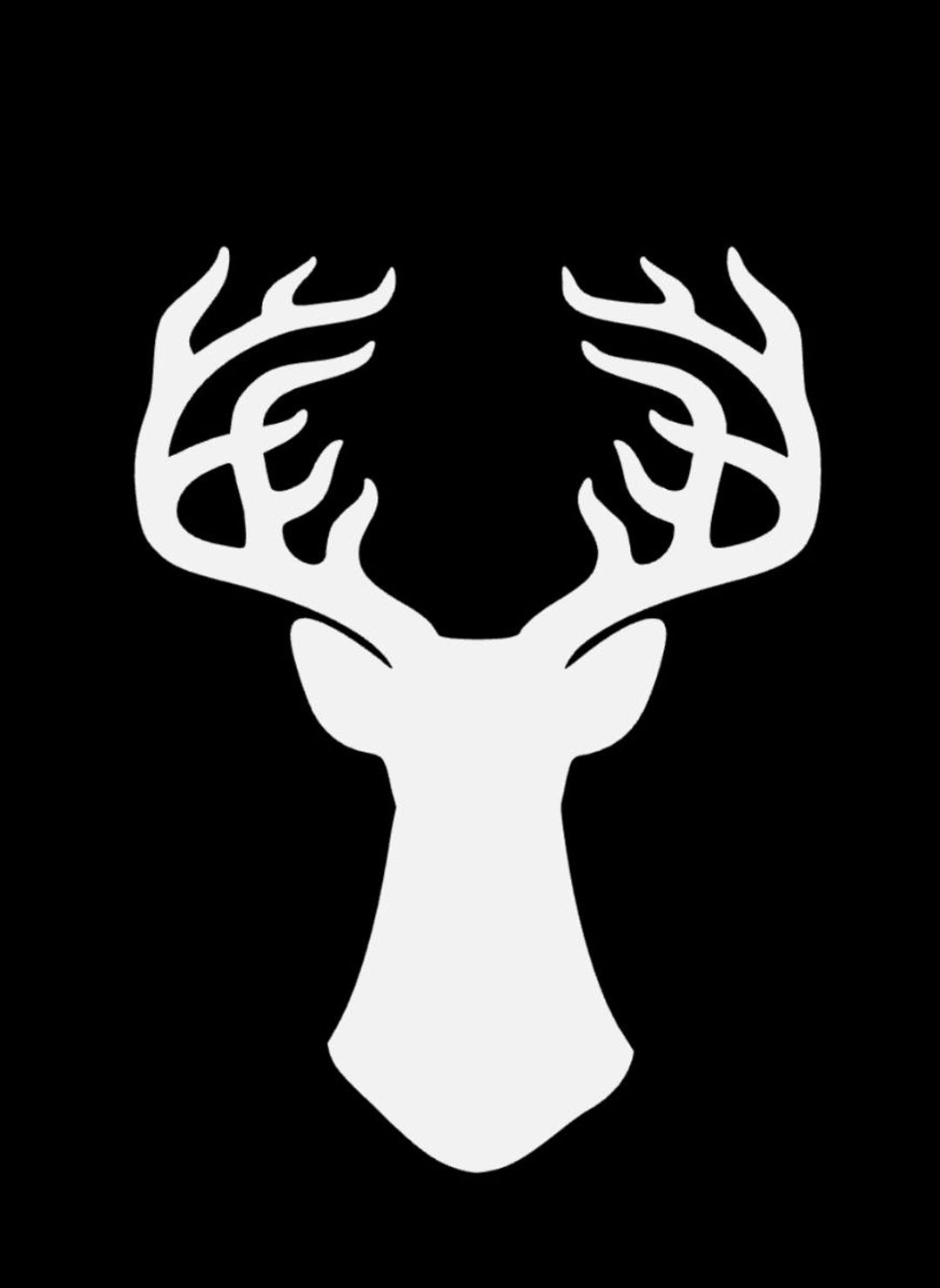 Deer Head Sticker Decal Car Laptop Auto 4.5"x6'' - Etsy