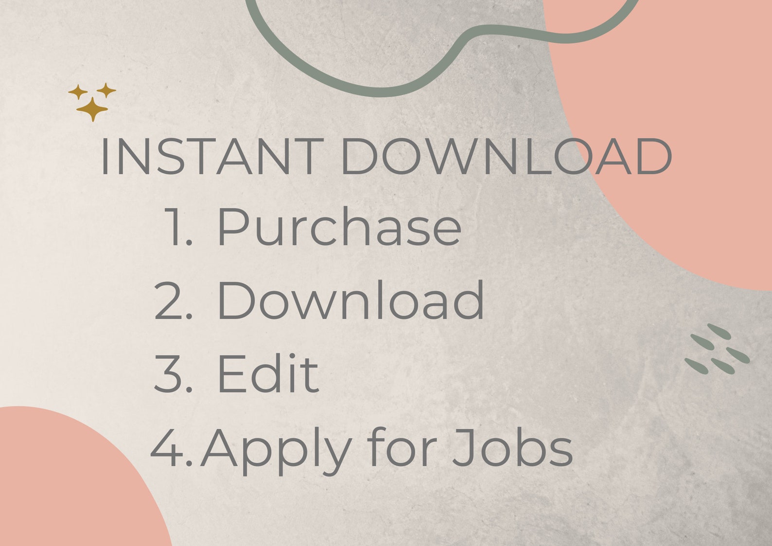 Box Simple Professional Resume Template DIGITAL FILE Resume, Cover ...
