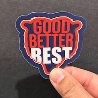 Da Bears Bumper Sticker - Chicago Bears Auto Decal - Etsy