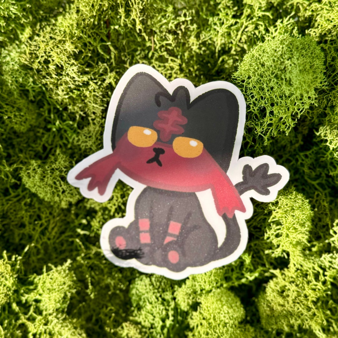 Fire Cat Poke| Generation Seven Fire Starter Sticker - Etsy