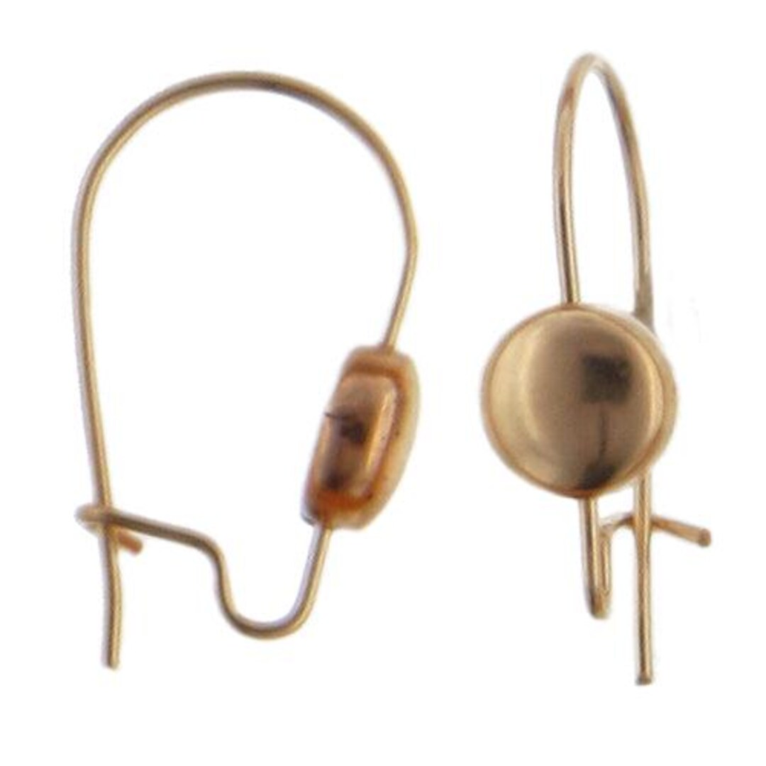 Gold Filled 24 Gauge, 8.5mm Width by 15.2mm Height, Fancy Kidney Ear ...