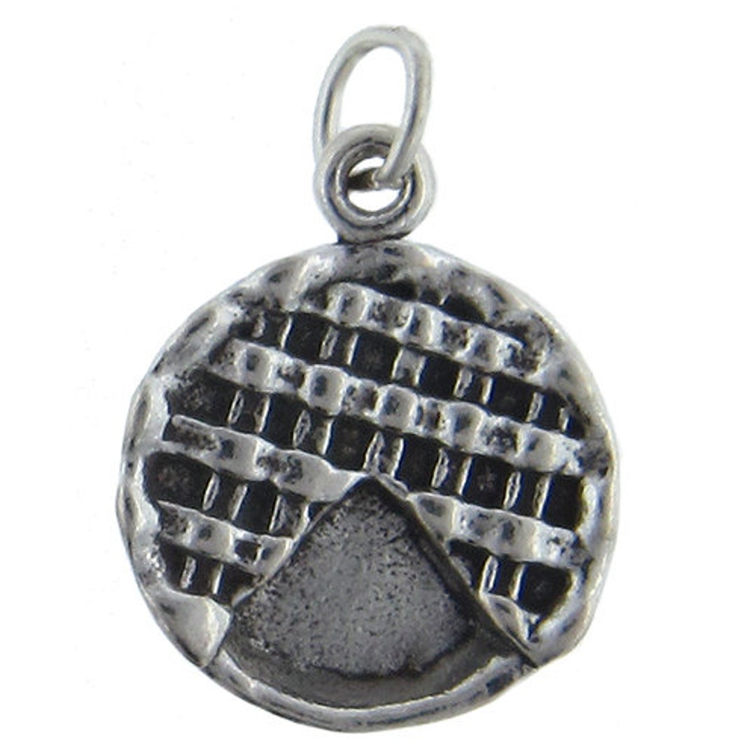 Sterling Silver, 15.8mm Width by 3.9mm Length by 19.3mm Height, Pie ...