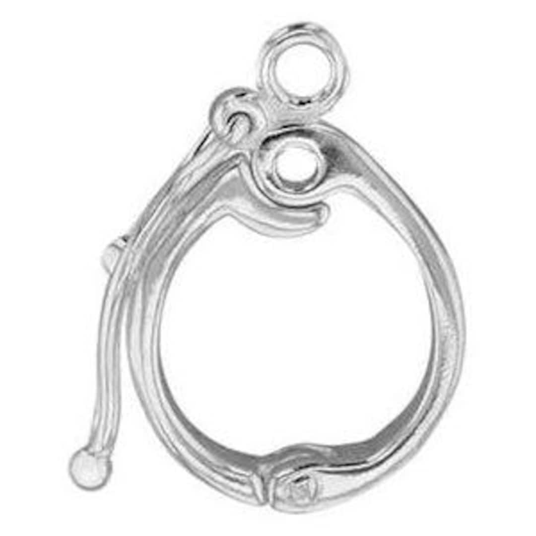 Sterling Silver 13 X 16.8mm Hinged Enhancer Changeable Pendant Bail ...