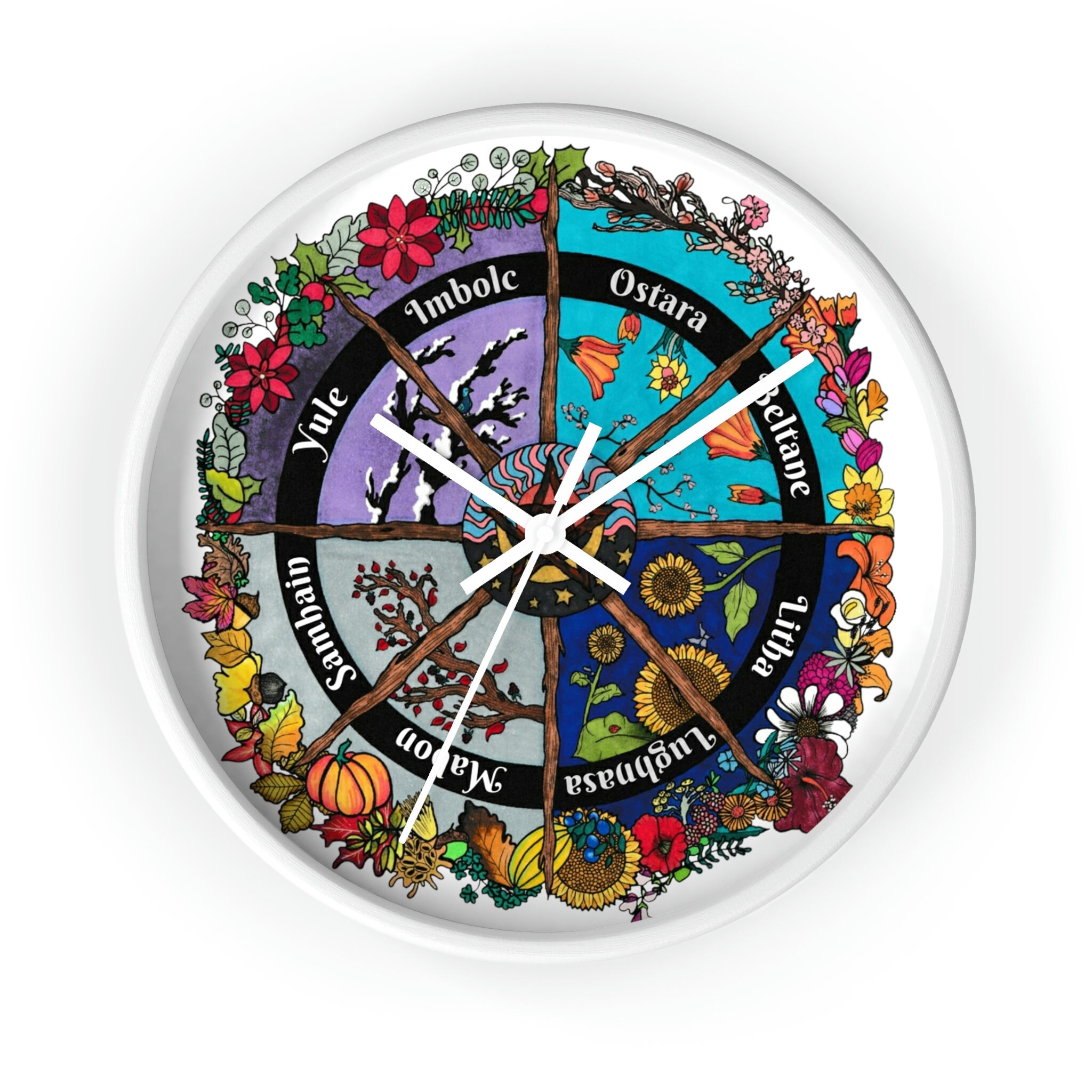 Wheel of the Year Wall Clock - Etsy