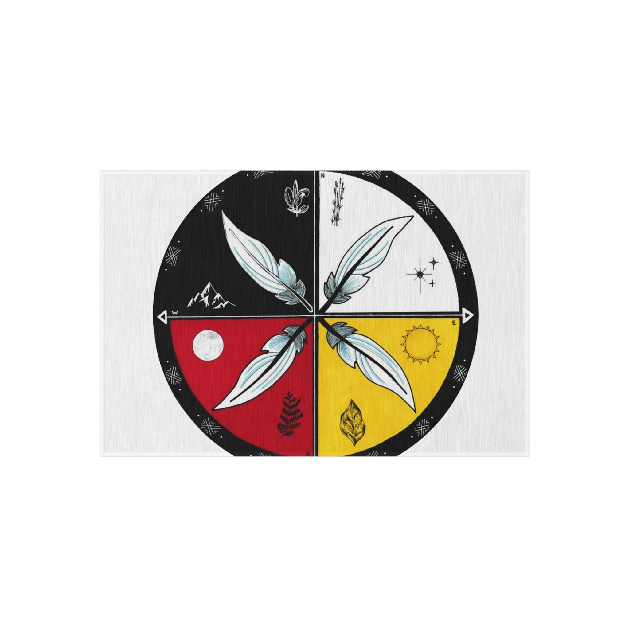 Medicine Wheel Outdoor Rug - Etsy