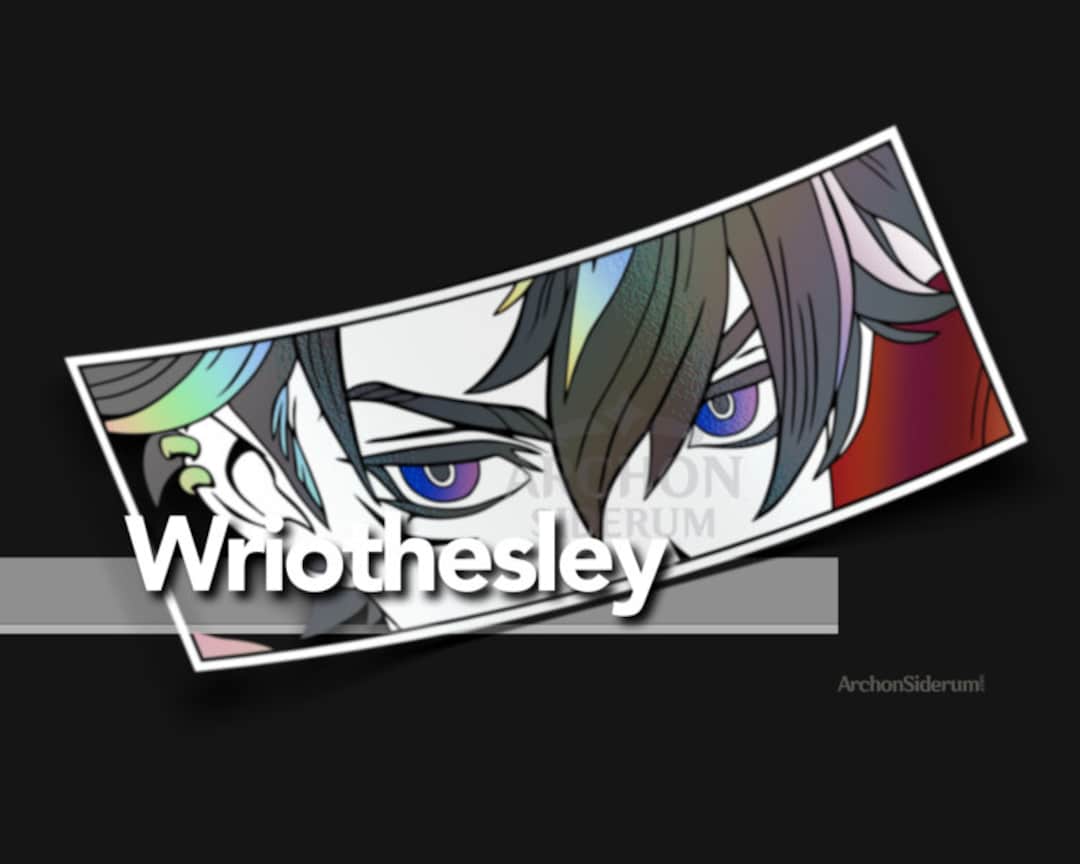 Wriothesley Decal || Genshin Impact 8" Sticker - Etsy