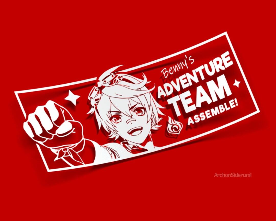 Bennett Decal || Genshin Impact 8" Sticker - Etsy