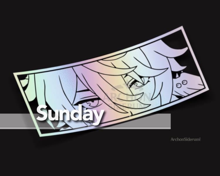 Sunday Decal || Honkai Star Rail 8" Sticker - Etsy