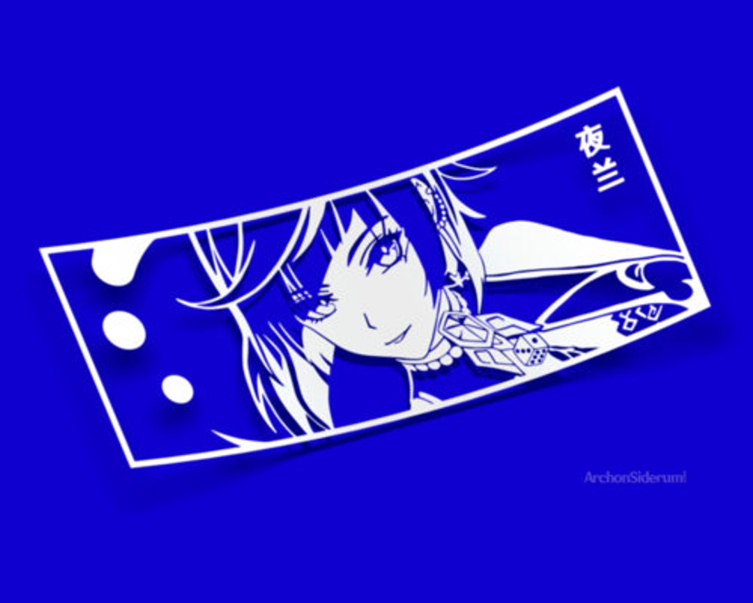 Yelan Decal Genshin Impact 8 Sticker - Etsy