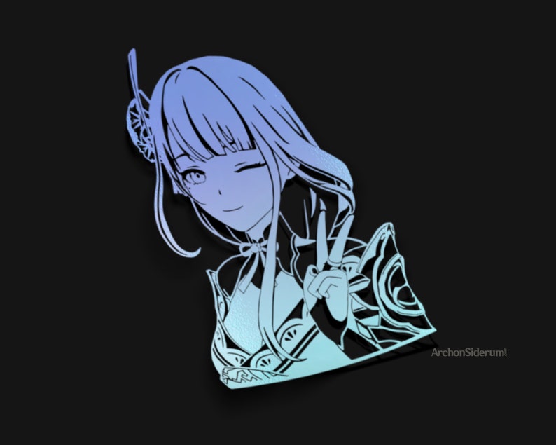 Raiden Shogun / Ei Decal Genshin Impact Fan-made Sticker - Etsy