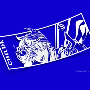 Childe Tartaglia Decal || Genshin Impact 8" Sticker - Etsy