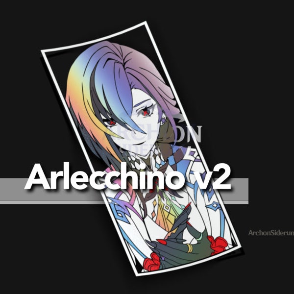 Genshin Arlecchino Sticker - Etsy