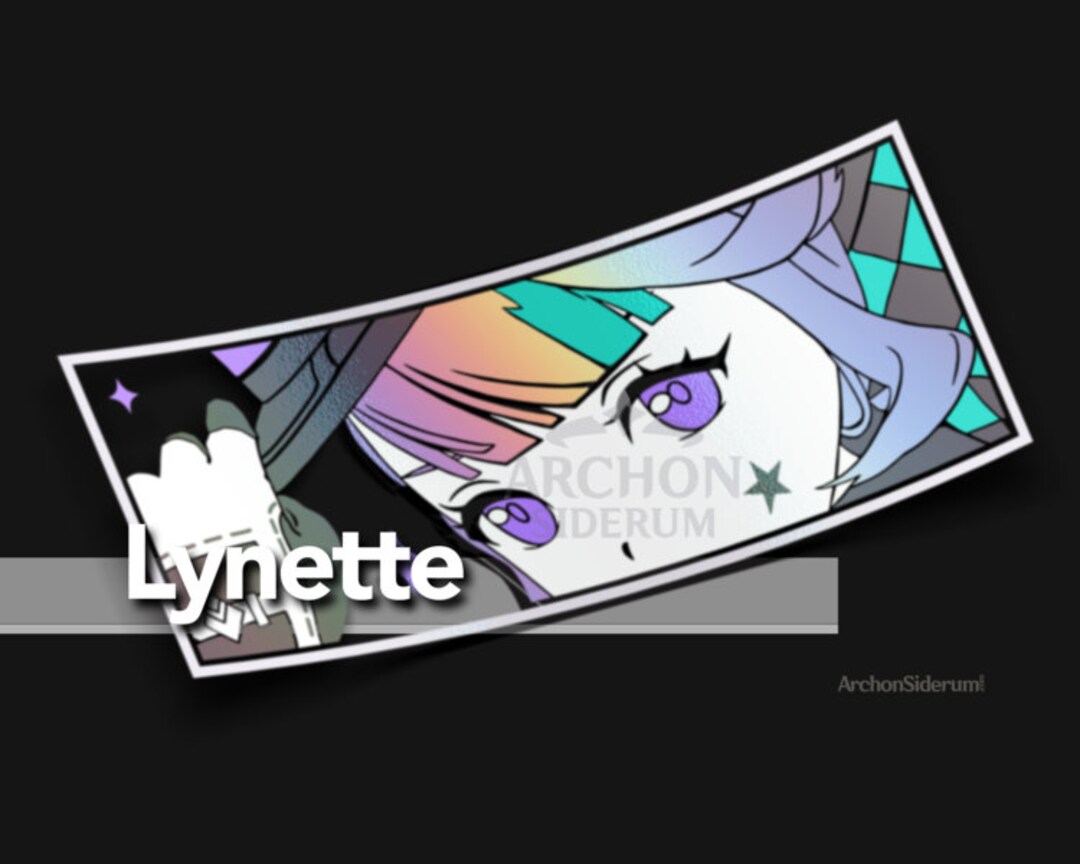 Lyney & Lynette Decal || Genshin Impact 8" Sticker - Etsy