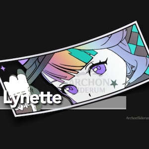 Lyney & Lynette Decal Genshin Impact 8 Sticker - Etsy