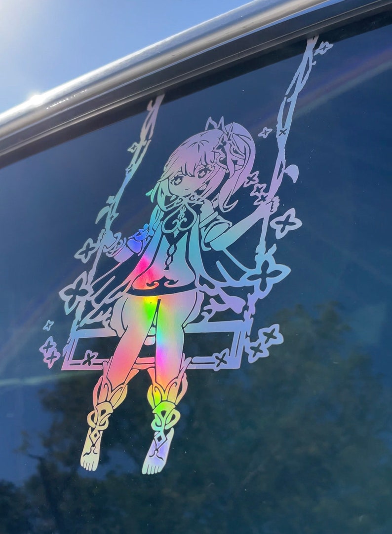 Nahida Swinging Decal || Genshin Impact Fan-made Sticker - Etsy