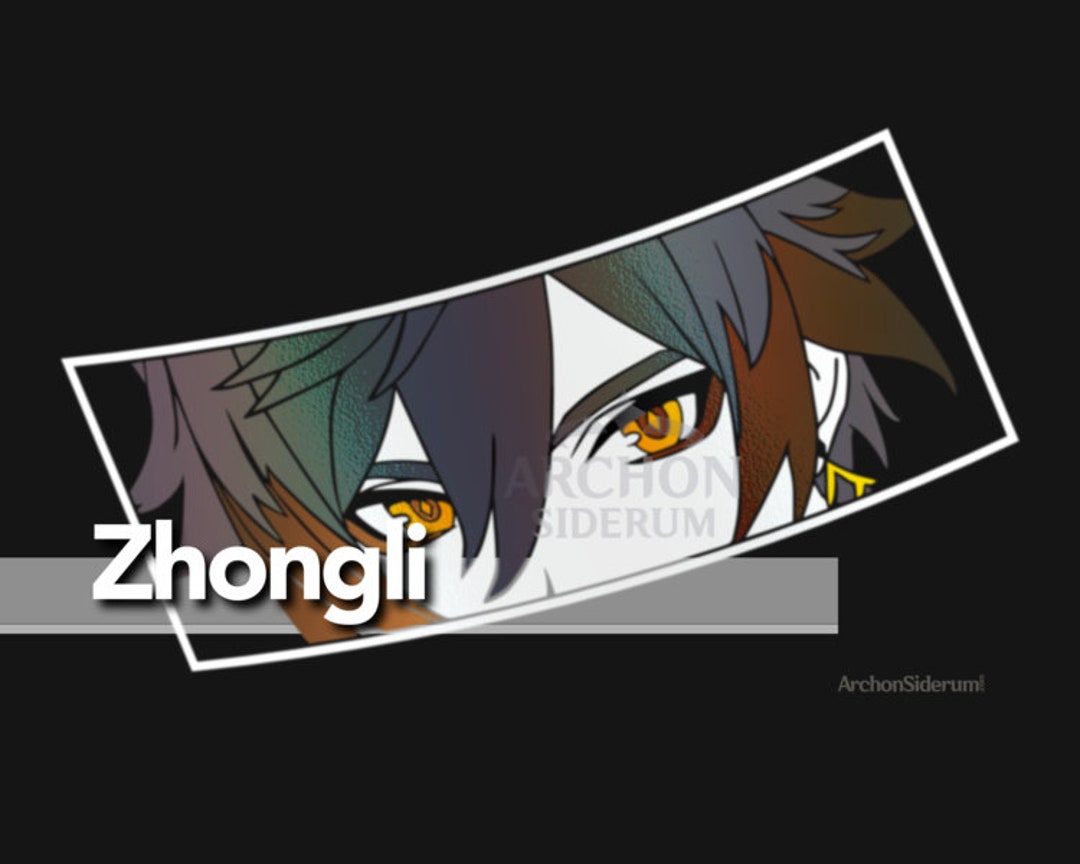 Zhongli Decal || Genshin Impact 8" Sticker - Etsy