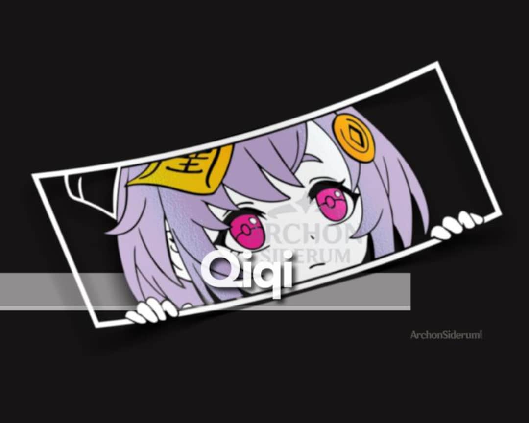Qiqi Decal || Genshin Impact 8" Sticker - Etsy