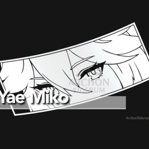 Yae Miko Decal || Genshin Impact 8" Sticker - Etsy