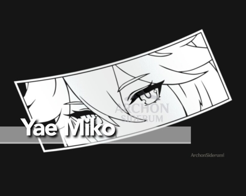 Yae Miko Decal || Genshin Impact 8" Sticker - Etsy
