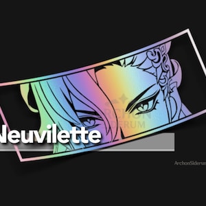 Neuvillette Decal || Genshin Impact 8" Sticker - Etsy