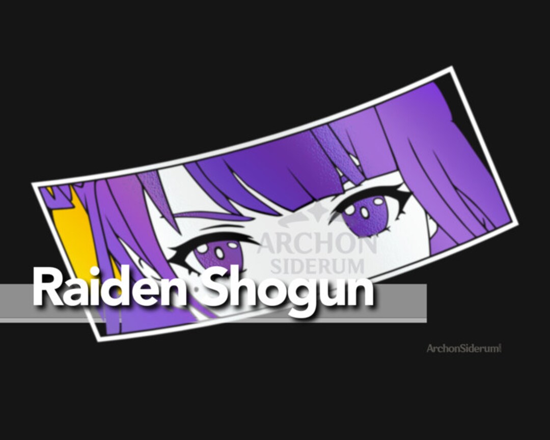 Raiden Shogun Decal || Genshin Impact 8" Sticker - Etsy