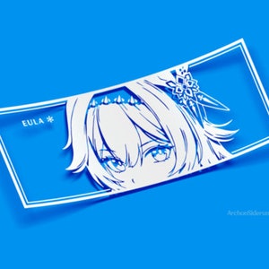 Eula Decal Genshin Impact 8 Sticker - Etsy