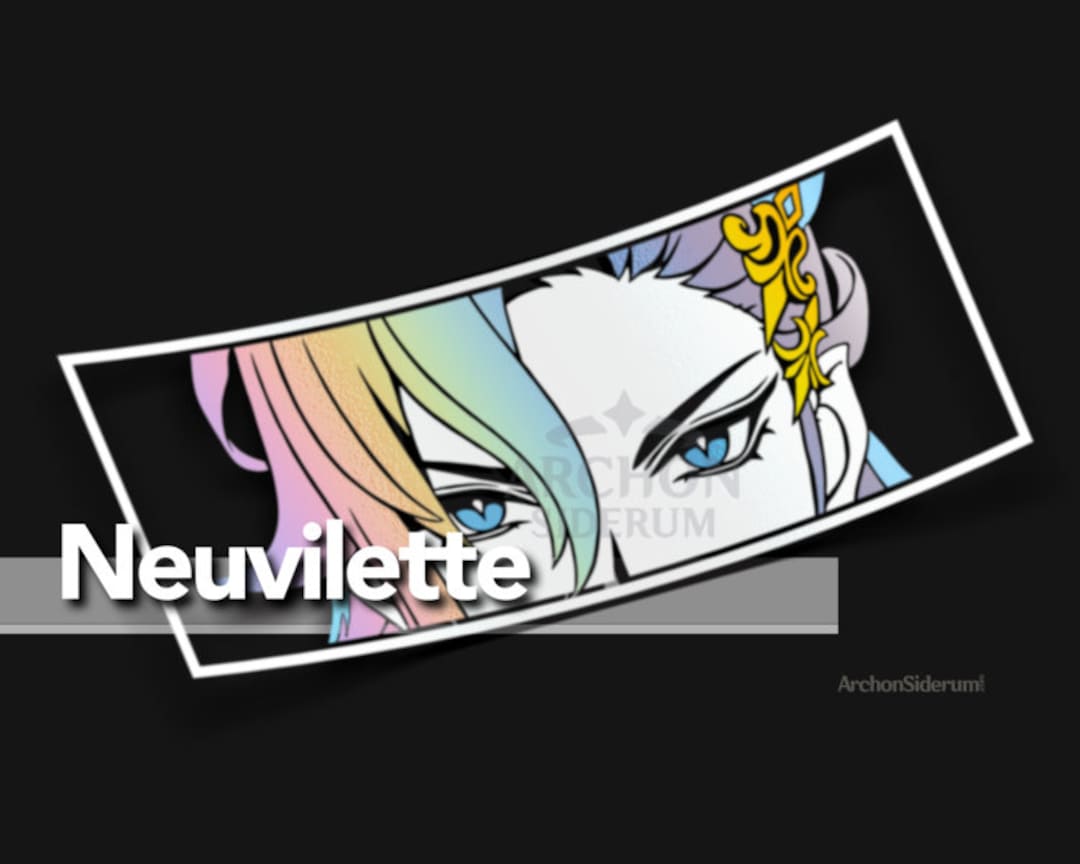 Neuvillette Decal || Genshin Impact 8" Sticker - Etsy