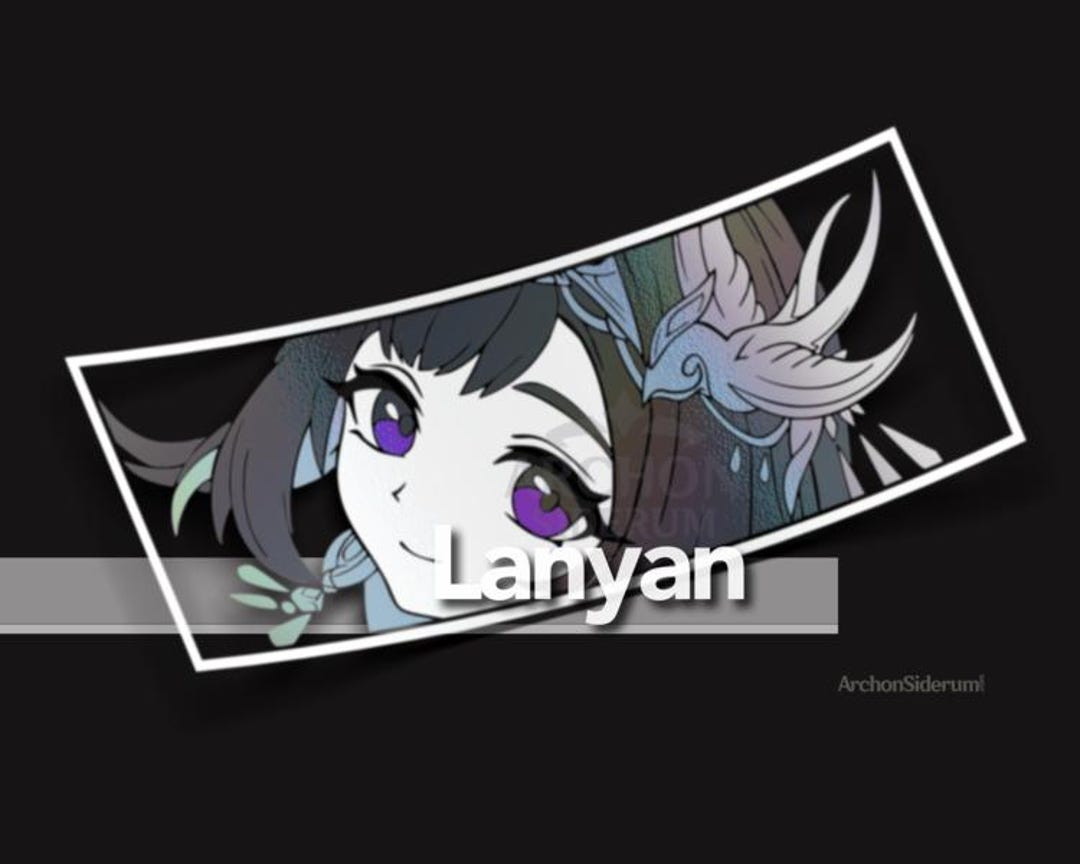 Lan Yan Decal || Genshin Impact 8" Sticker - Etsy