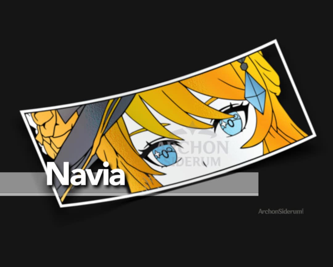 Navia Decal || Genshin Impact 8" Sticker - Etsy