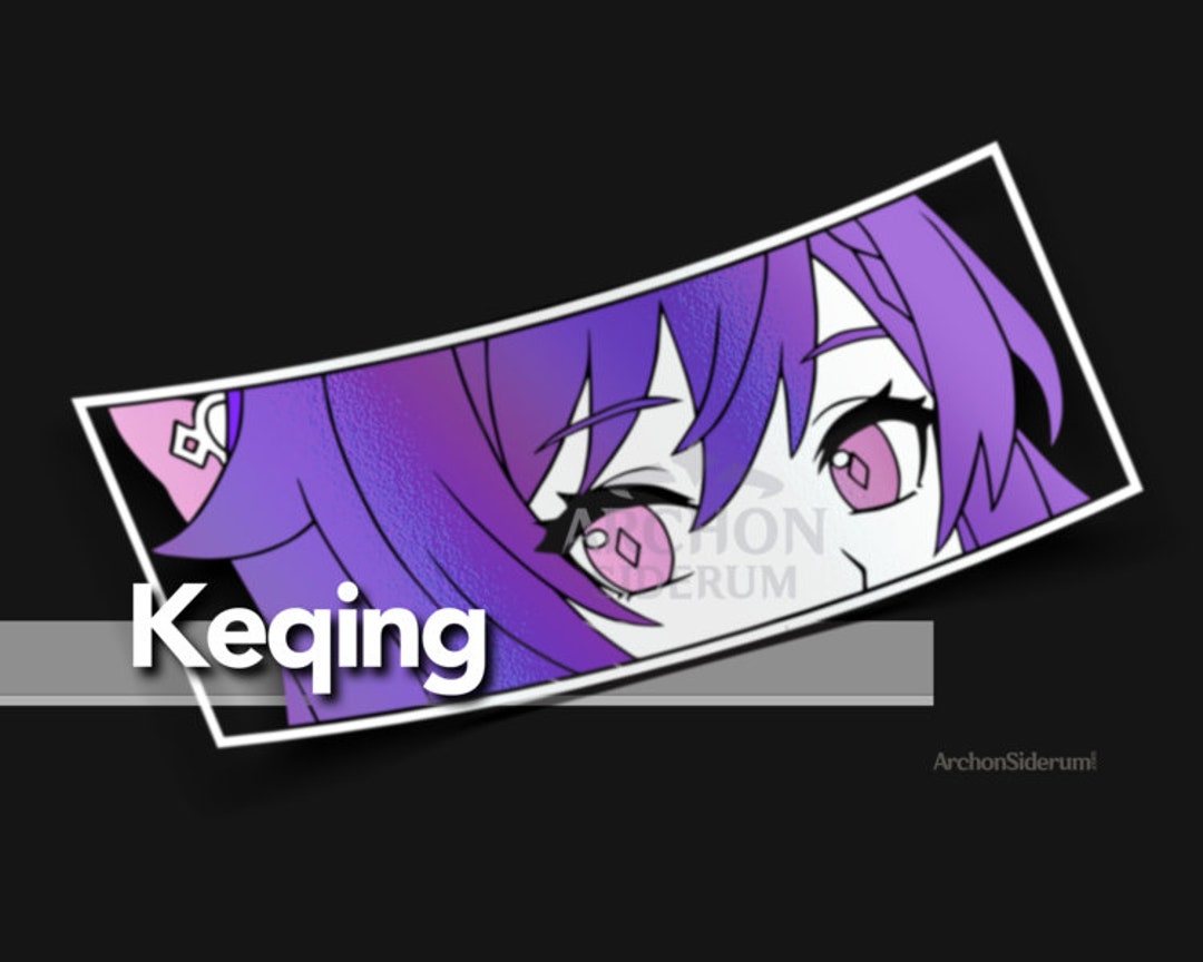 Keqing Decal || Genshin Impact 8" Sticker - Etsy