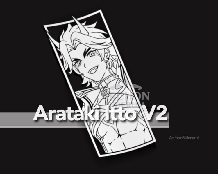 Arataki Itto Decal || Genshin Impact 8" Sticker - Etsy