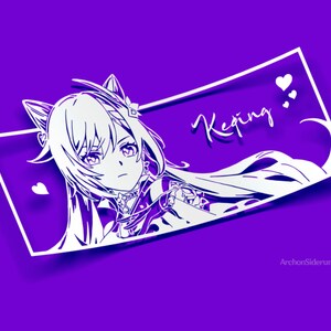 Keqing Decal Genshin Impact 8 Sticker - Etsy