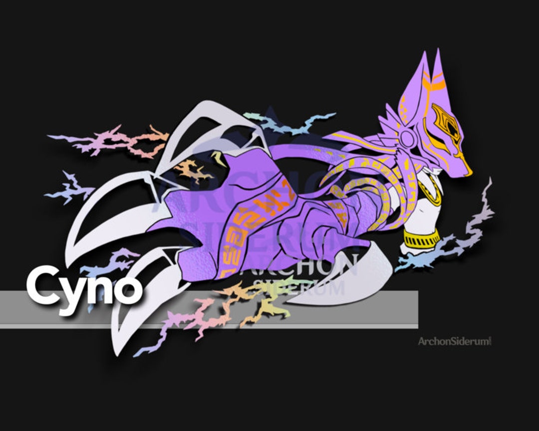 Cyno Decal || Genshin Impact 8" Sticker - Etsy
