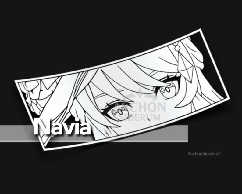Navia Decal || Genshin Impact 8" Sticker - Etsy