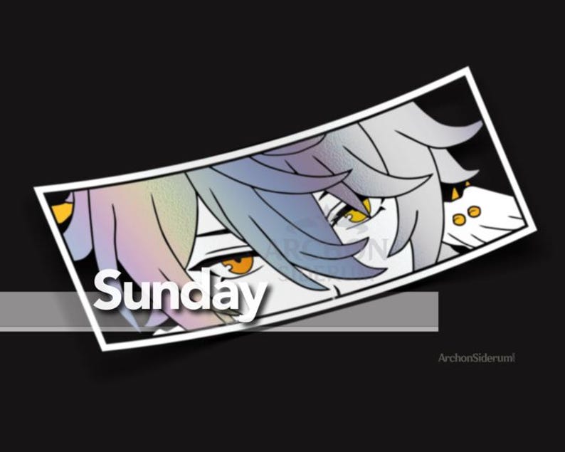 Sunday Decal || Honkai Star Rail 8" Sticker - Etsy