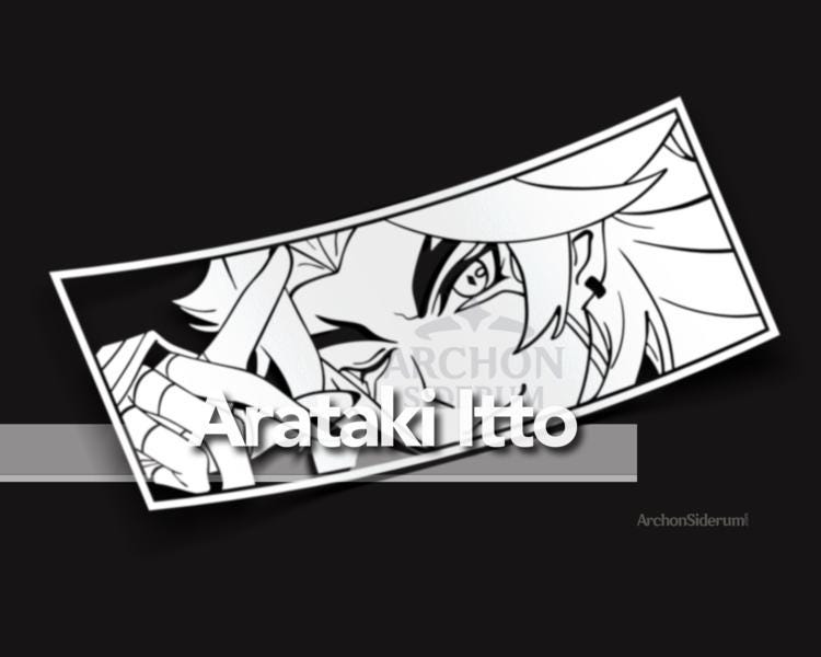Arataki Itto Decal || Genshin Impact 8" Sticker - Etsy