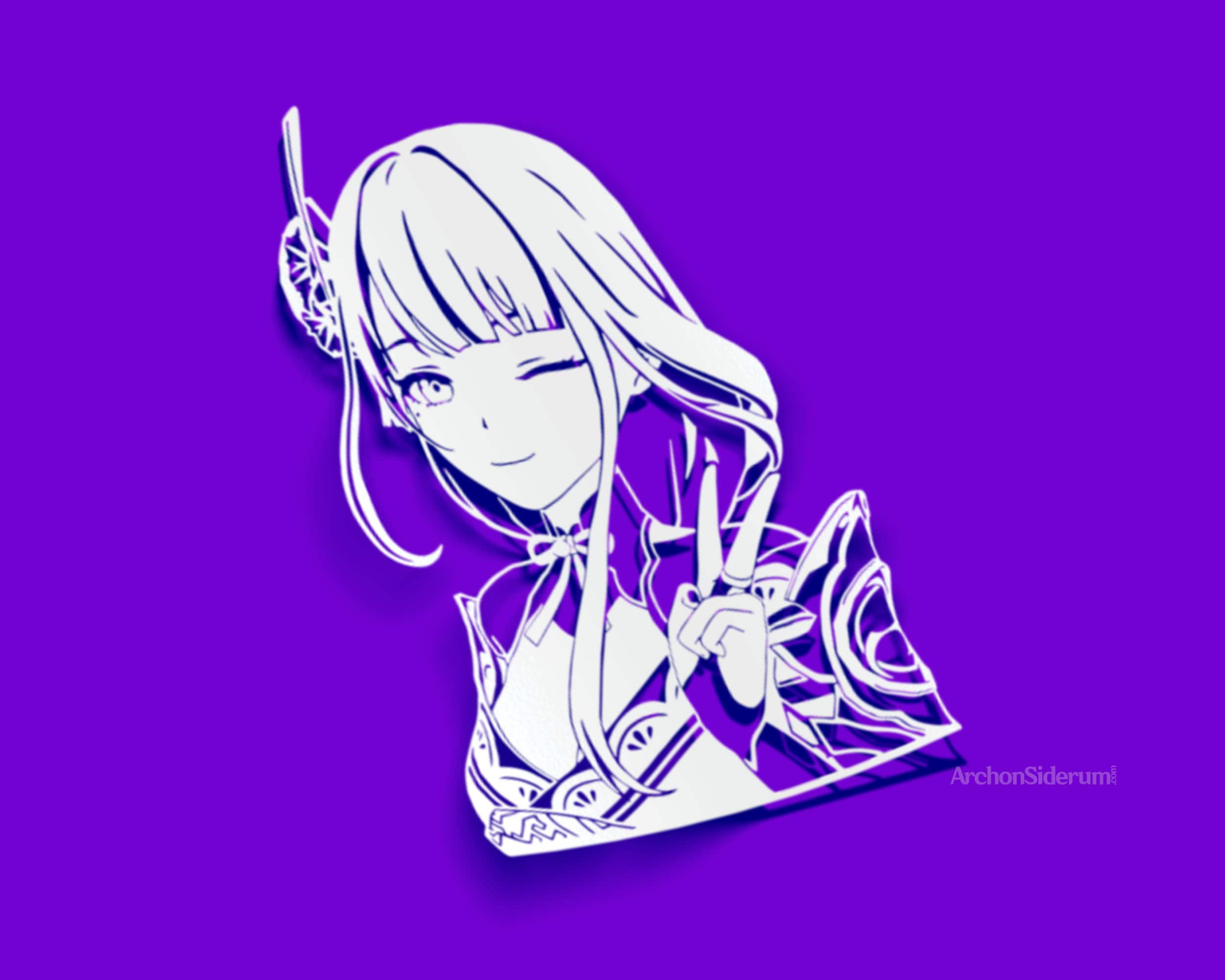 Raiden Shogun / Ei Decal Genshin Impact Fan-made Sticker - Etsy Canada