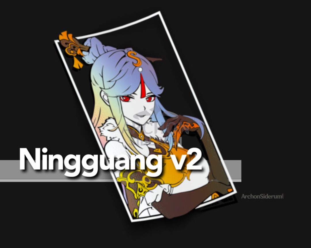 Ningguang Decal || Genshin Impact 8" Sticker - Etsy