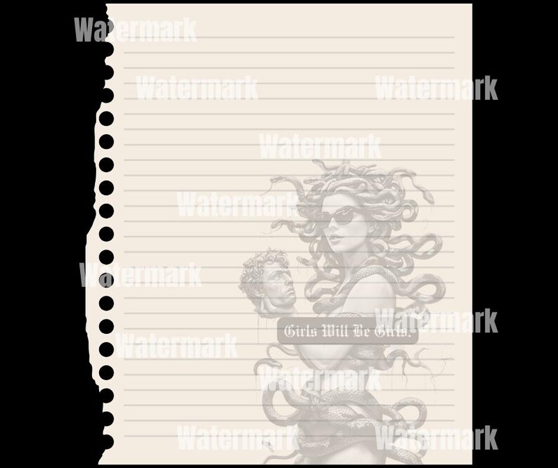 10 Medusa Theme Printable Images. 7 High Quality JPG Files +3 Journal ...