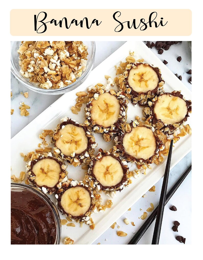 Banana Sushi Snack Recipe! - Etsy