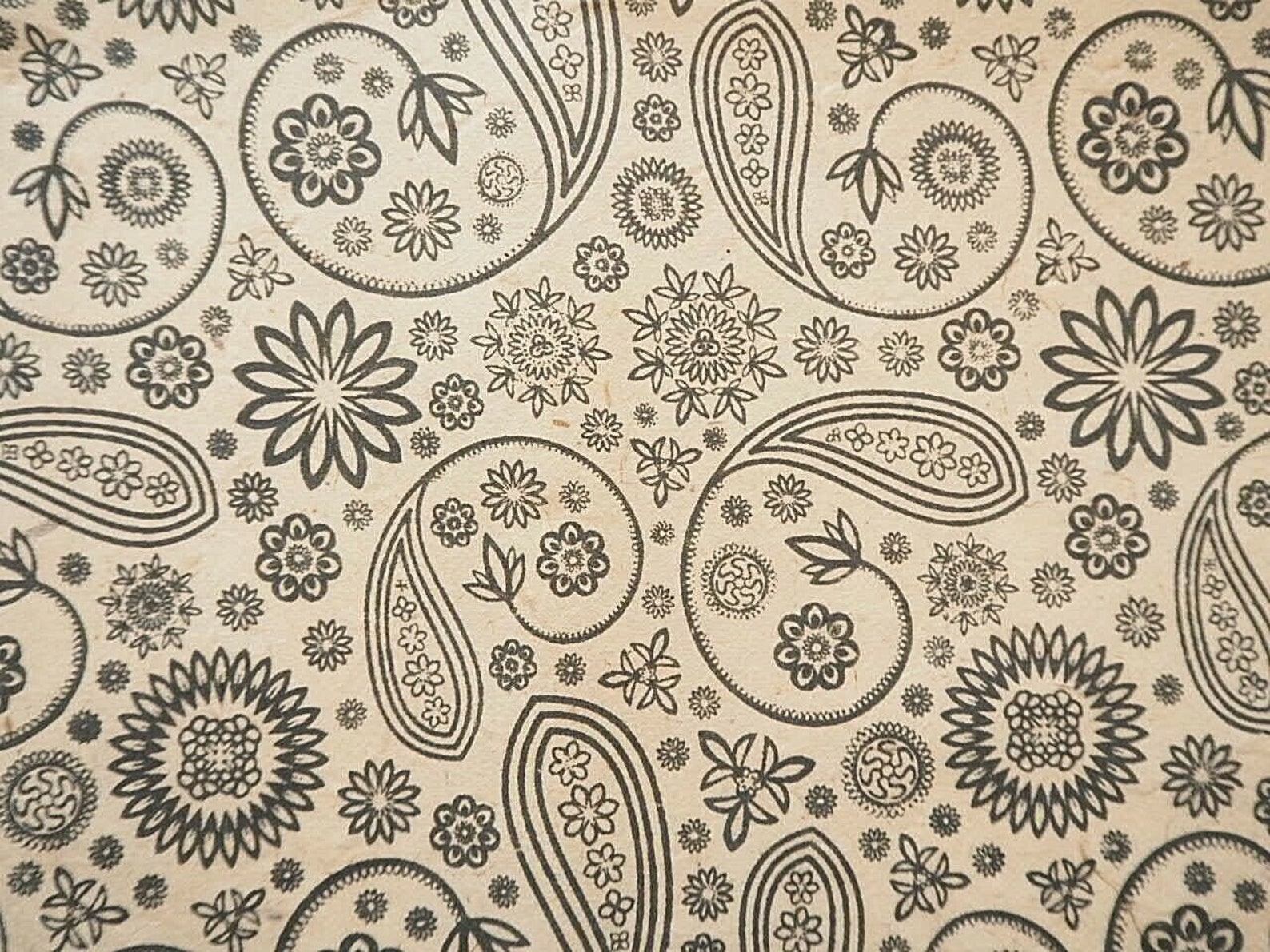 Handmade Sustainable Paisley Paper Sheet | Eco-friendly Textured ...