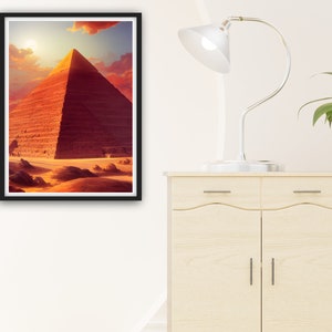 Egyptian Pyramid Ancient Egypt Printable Wall Art Digital Download ...