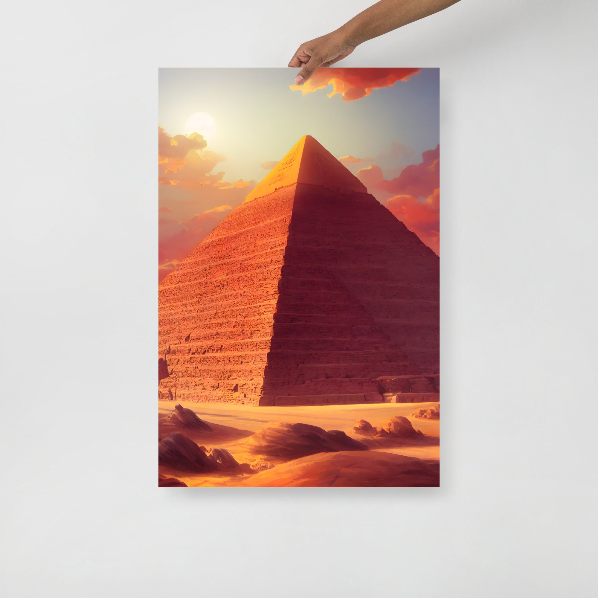 Egyptian Pyramid Wall Art Unframed Poster - Etsy